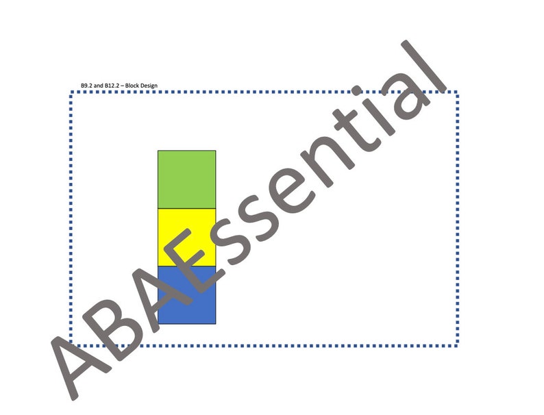 ABLLS-R B9 and B12 Flashcards Block Design blocks Not Included - Etsy
