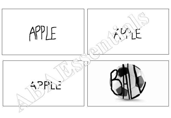ABA Flashcards Stimulus Shape Transformations - Etsy