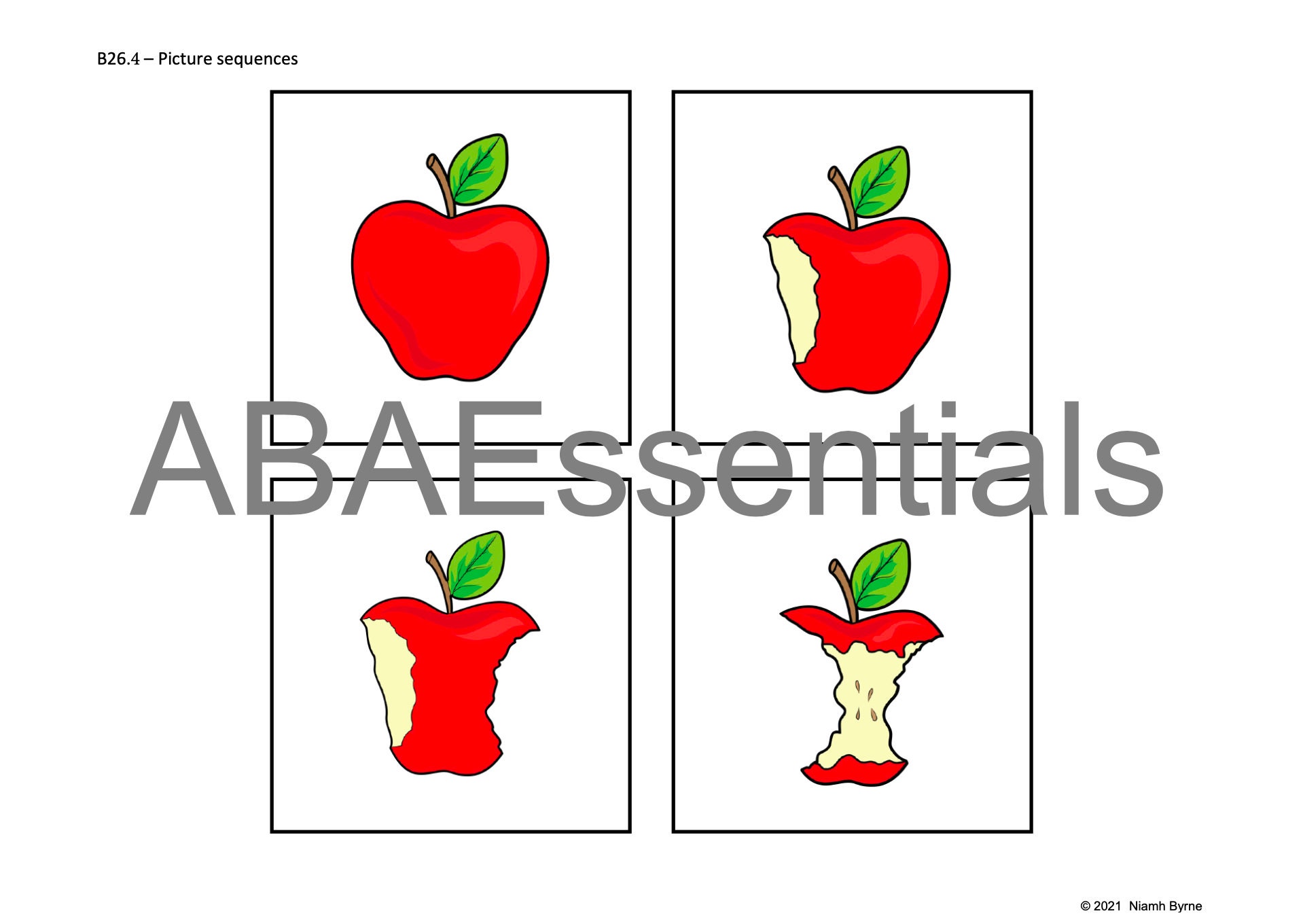 ABLLS-R B26 Flashcards Picture Sequences - Etsy