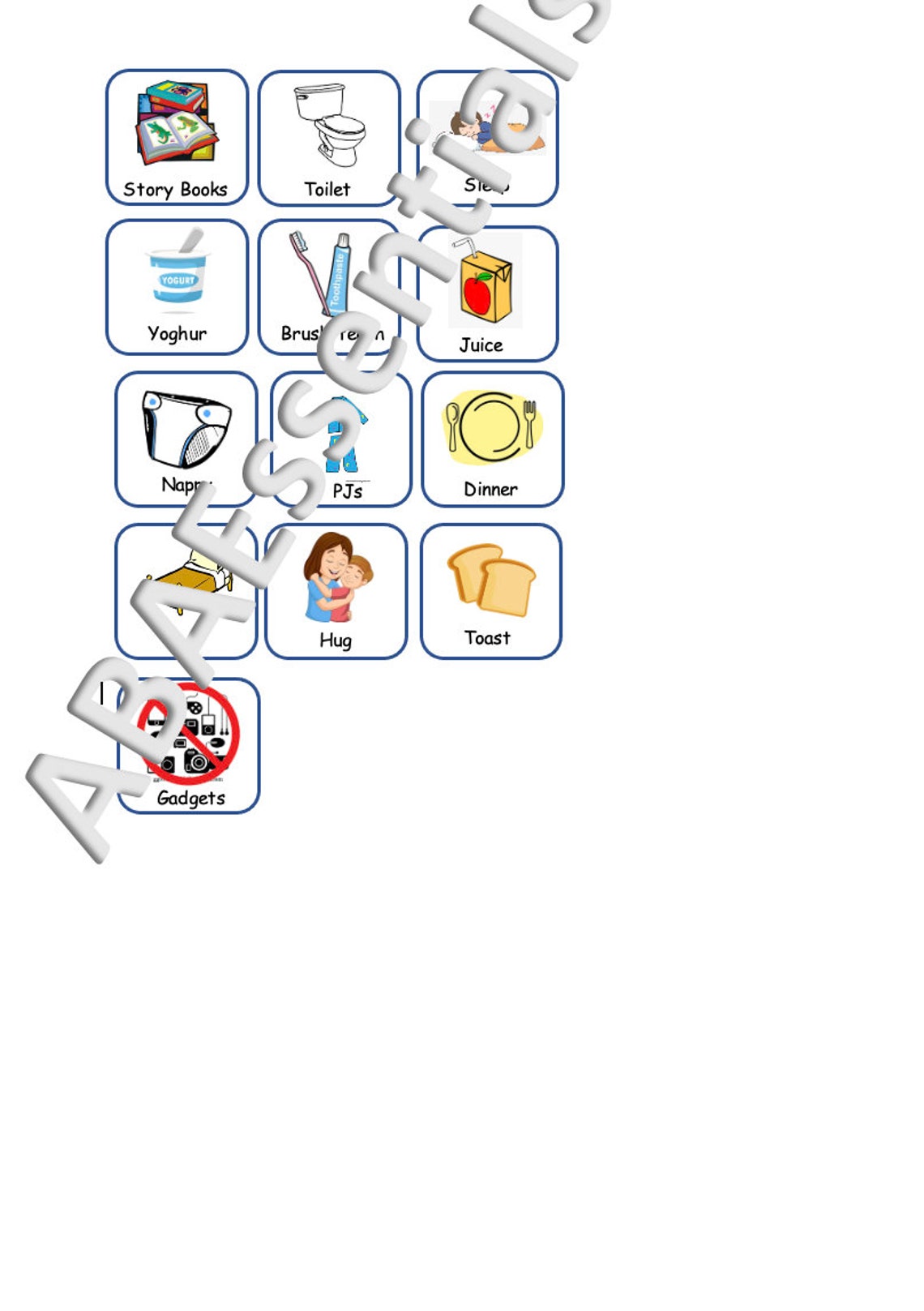 Visual Schedule With Digital Times - Etsy