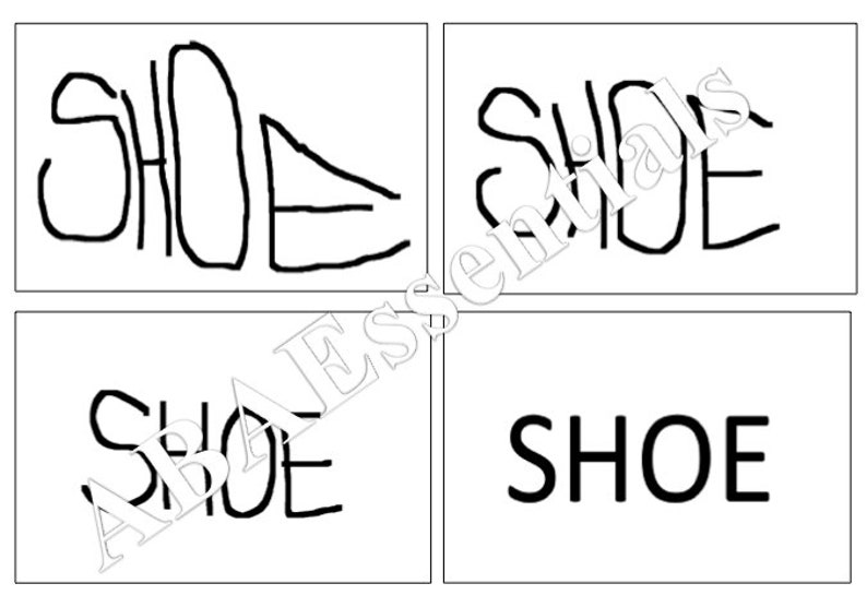 ABA Flashcards Stimulus Shape Transformations - Etsy