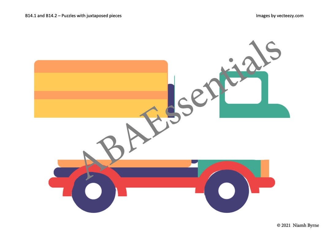 ABLLS-R B14 Puzzles With Multiple Pieces Which Must Be Juxtaposed PDF ...