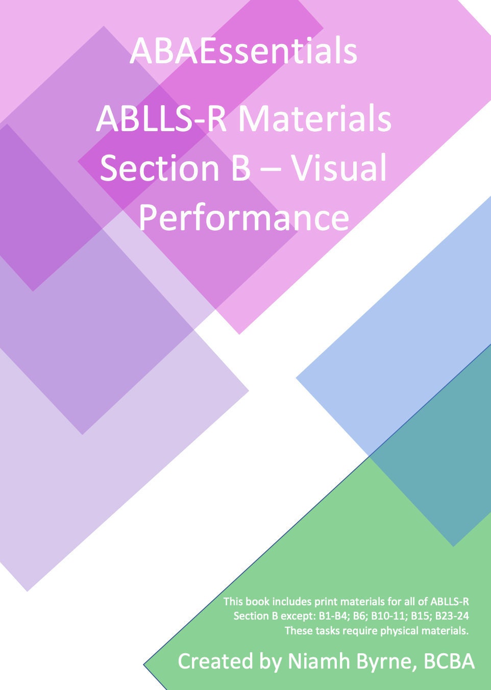 ABLLS-R Materials Section B Visual Performance - Etsy UK