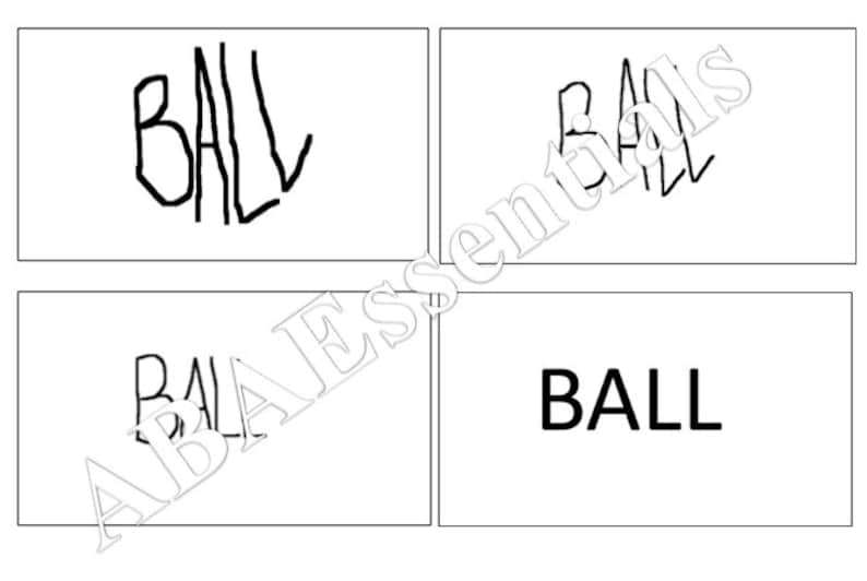 ABA Flashcards Stimulus Shape Transformations - Etsy Canada