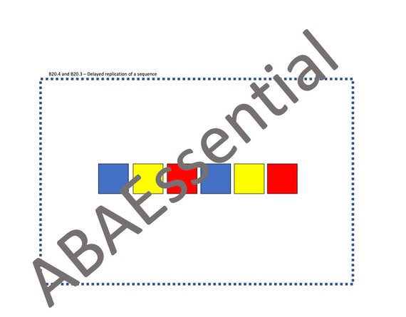 ABLLS-R B20 Flashcards Delayed Replication of a Sequence | Etsy