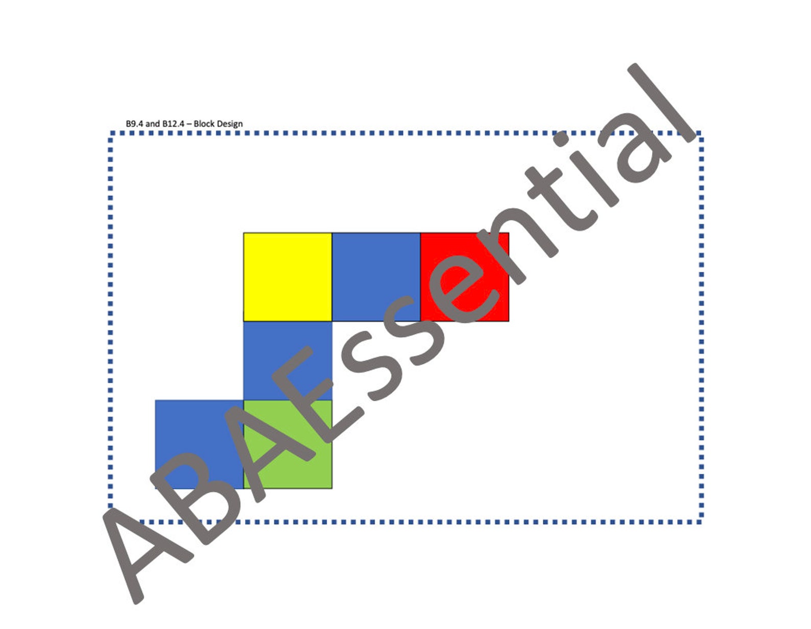 ABLLS-R B9 and B12 Flashcards Block Design blocks Not Included - Etsy