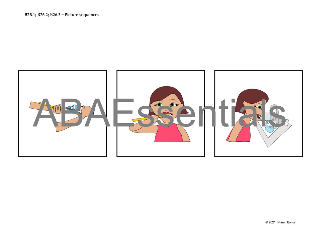 ABLLS-R B26 Flashcards Picture Sequences - Etsy