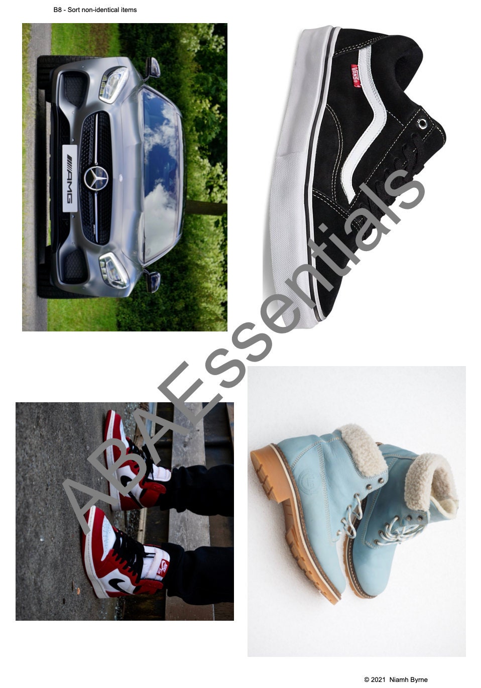 ABLLS-R B8 Materials flashcards Sort Non-identical Items - Etsy