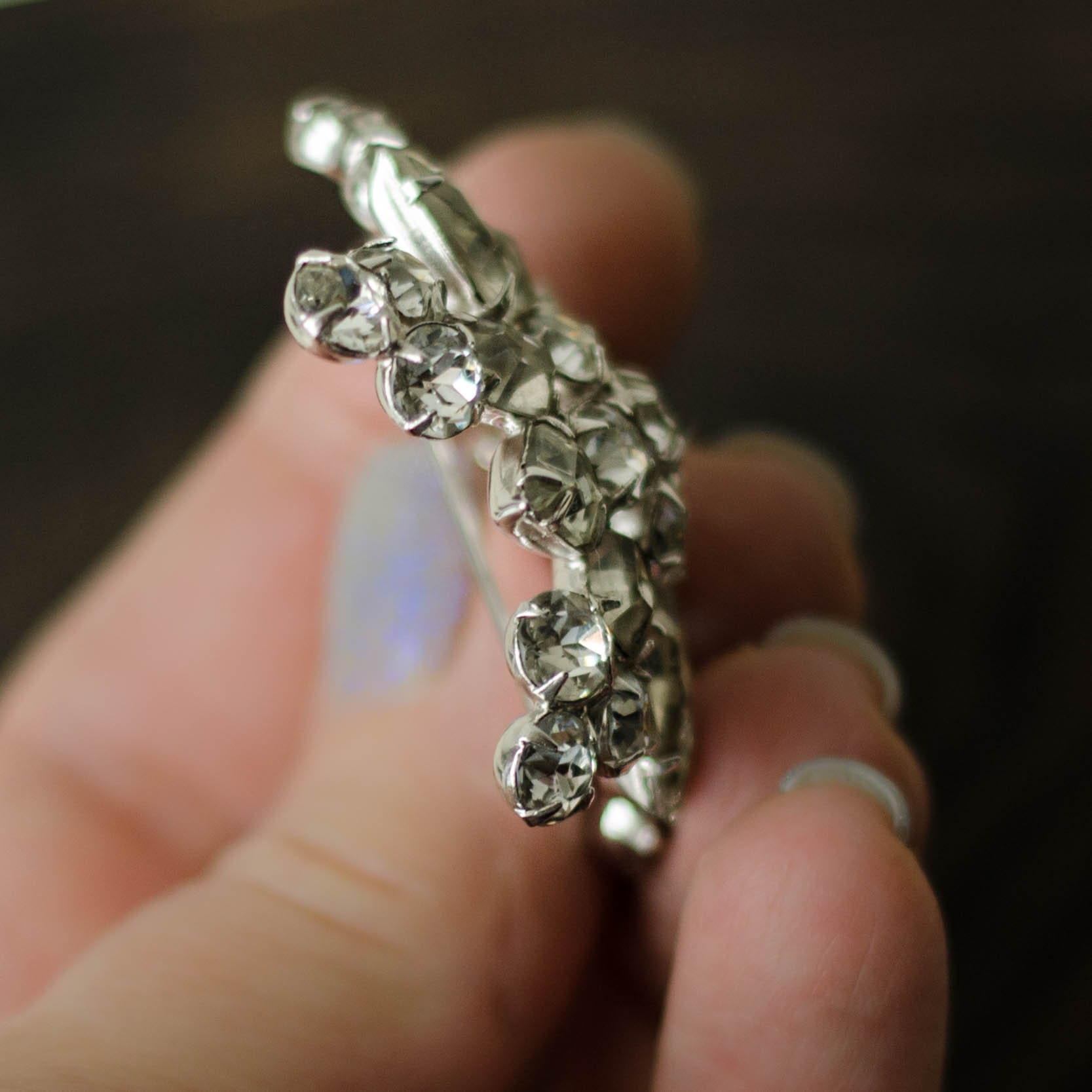 Kristall Stern Brosche Art Deco Schmuck, Strass himmlische Brosche ...