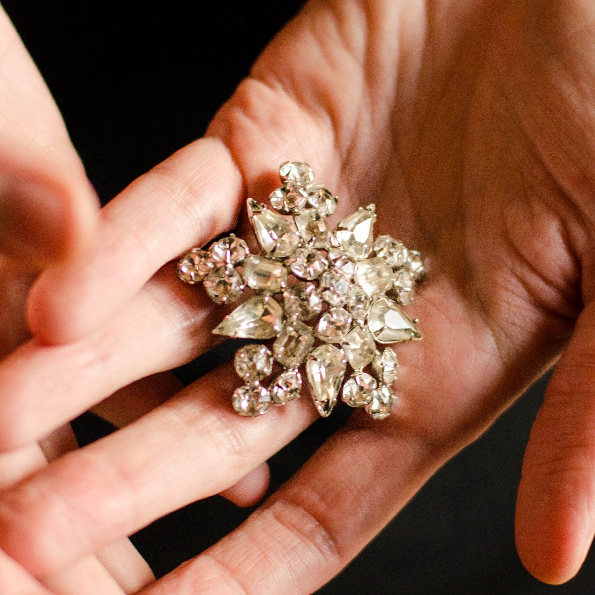 Kristall Stern Brosche Art Deco Schmuck, Strass himmlische Brosche ...