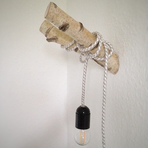 Wooden Hook "large", Wall Hook, Lamp Holder, Branch "y" (branch ...