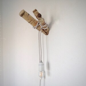 Wooden Hook large Wall Hook Lamp Holder Branch - Etsy