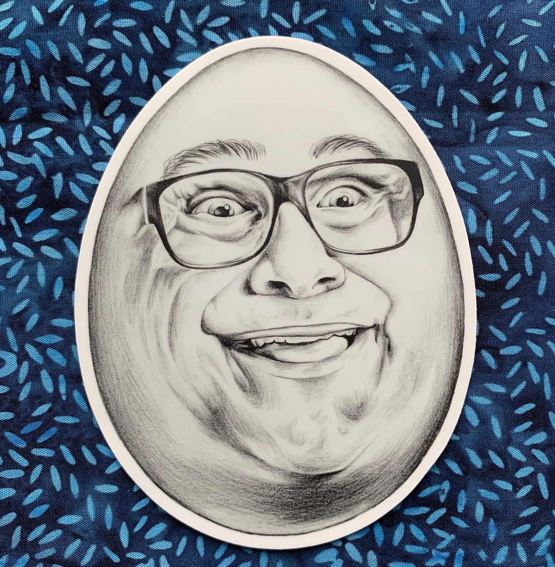 Danny Devito Egg Sticker - Etsy