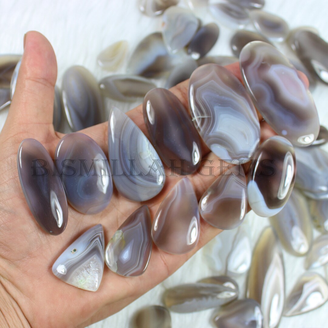 Natural Botswana Agate Cabochon Crystals Botswana Gemstone - Etsy