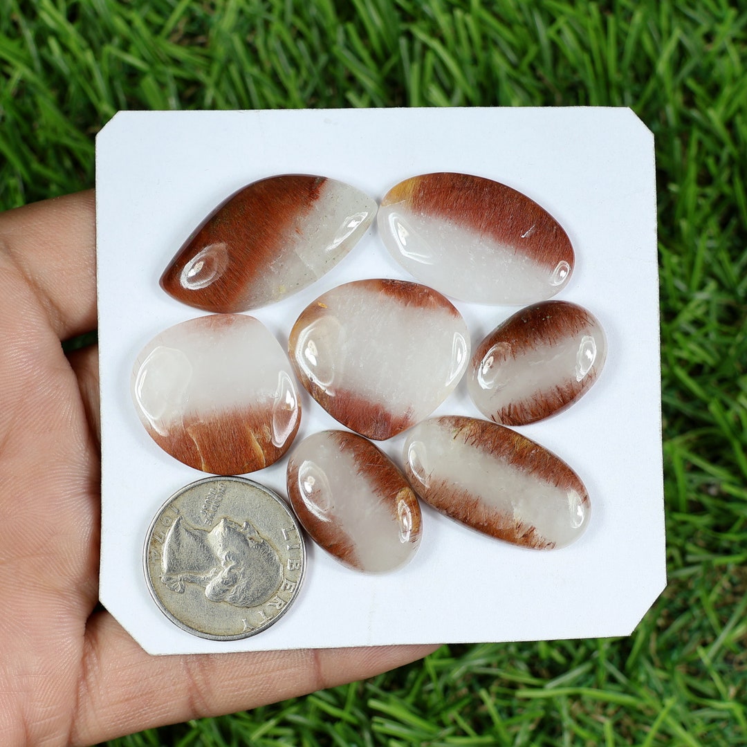 Fabulous Copper Rutile Quartz Gemstone 7 Pieces 145 Carat - Etsy