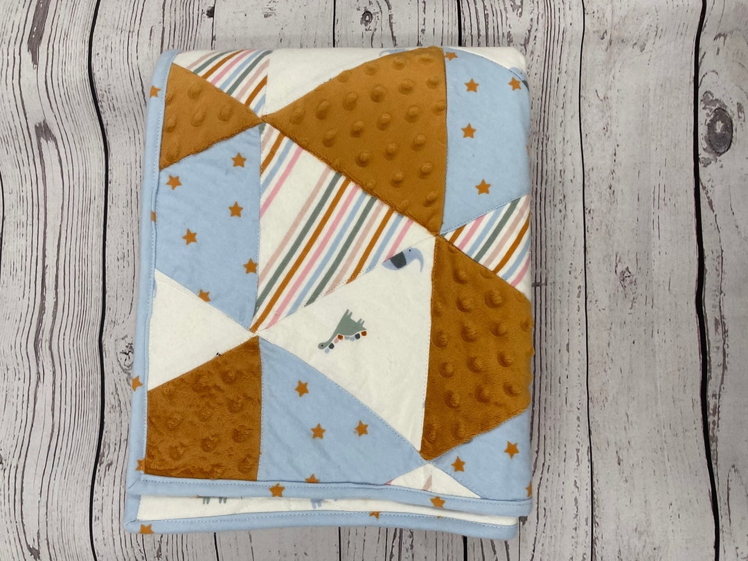 Patchwork I Love You More Quilt Modern Baby Quilt Handmade - Etsy