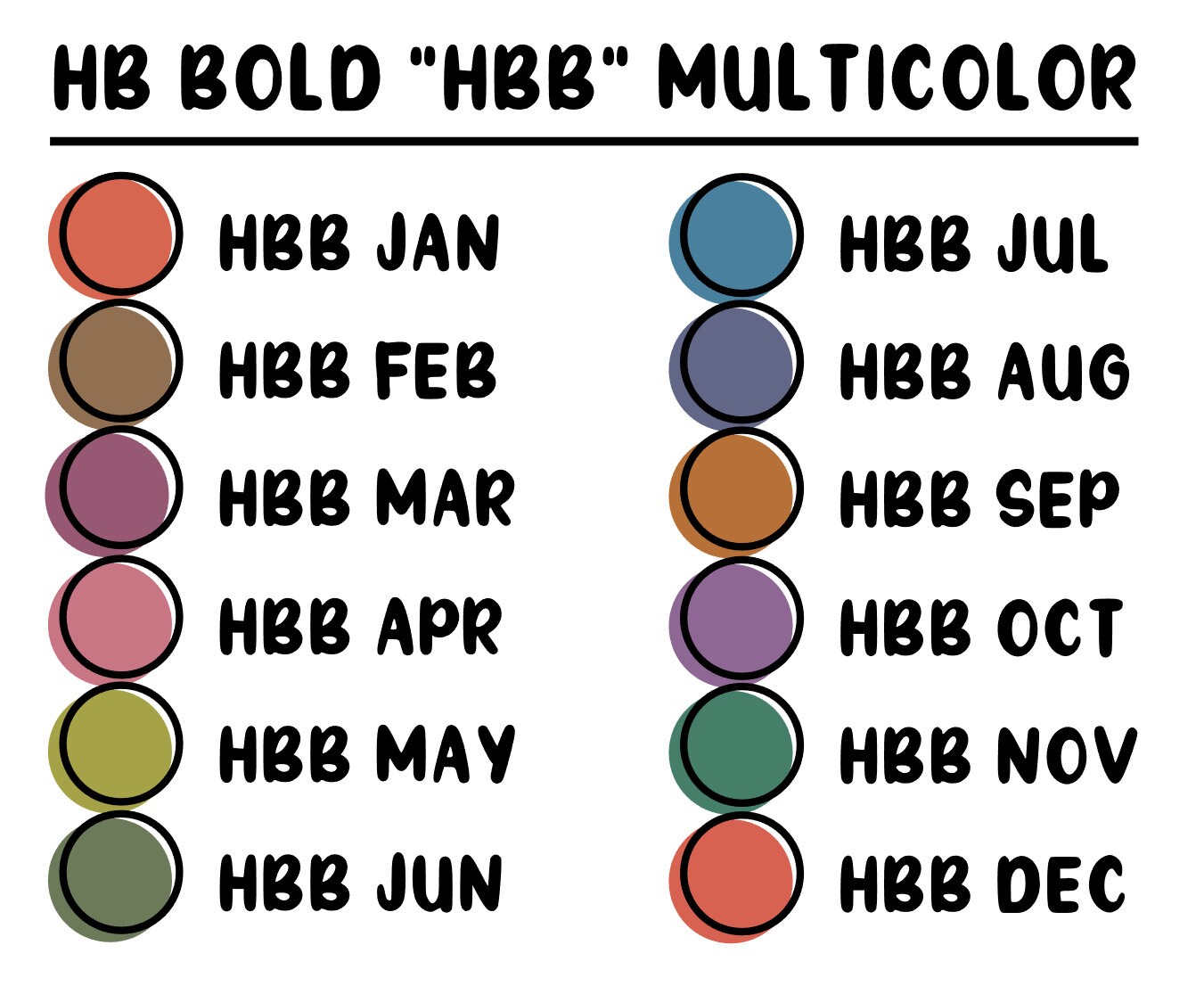 Custom Bubble Scripts Hobonichi Multicolor - Etsy