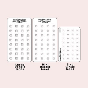 Patreon - Hand Drawn Icon Stickers for Your Paper Planner - Etsy