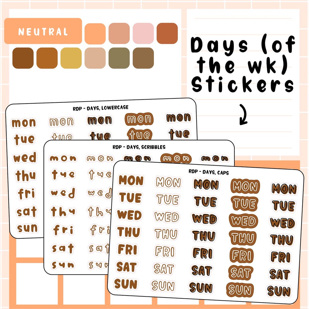 Days - Neutral Liner Multicolor - Etsy