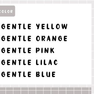 GENTLE Functional Stickers - Mild Liner Multicolor - Etsy
