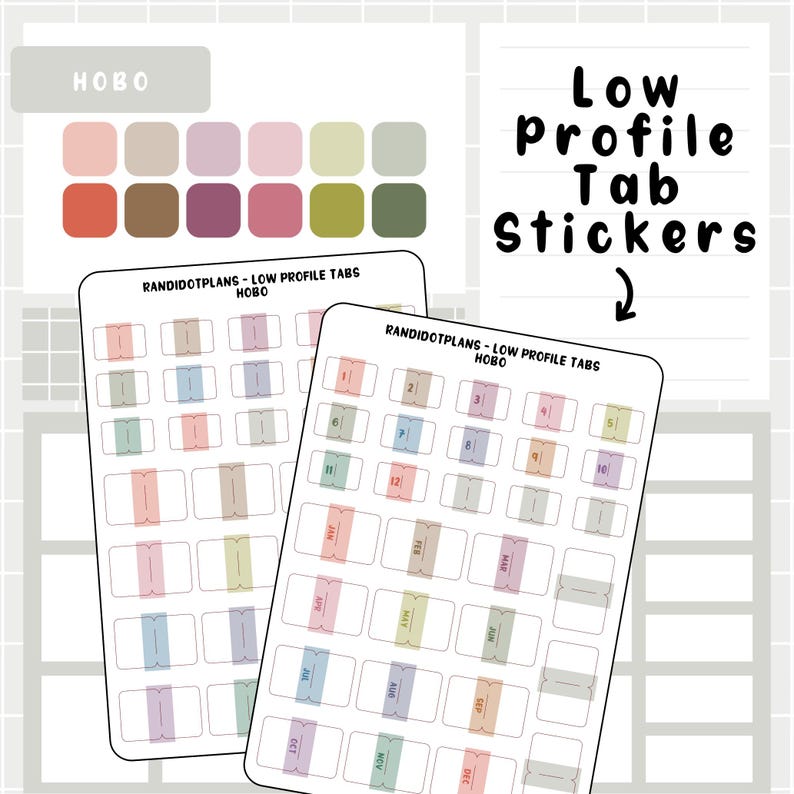Tab Stickers - Highlighted Text Stickers - Etsy