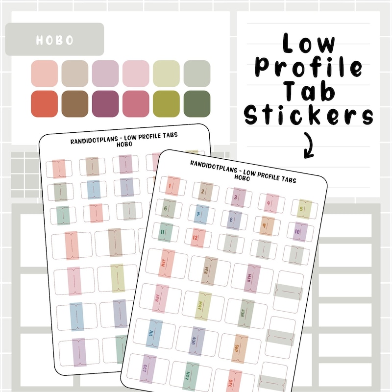 Tab Stickers - Etsy