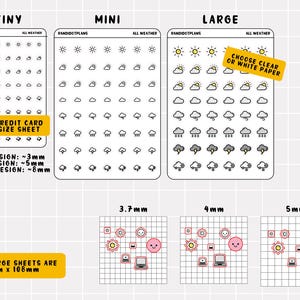 Emotes - Hand Drawn Icon Stickers for Your Paper Planner - Etsy