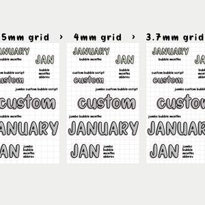 Caps Bubble Scripts RDP Basics Multicolor - Etsy