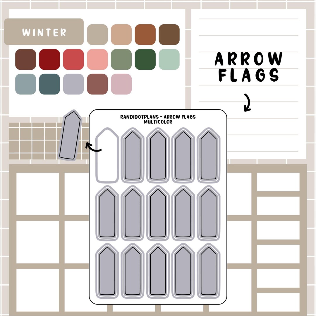 Arrow Flags - Winter Multicolor - Etsy
