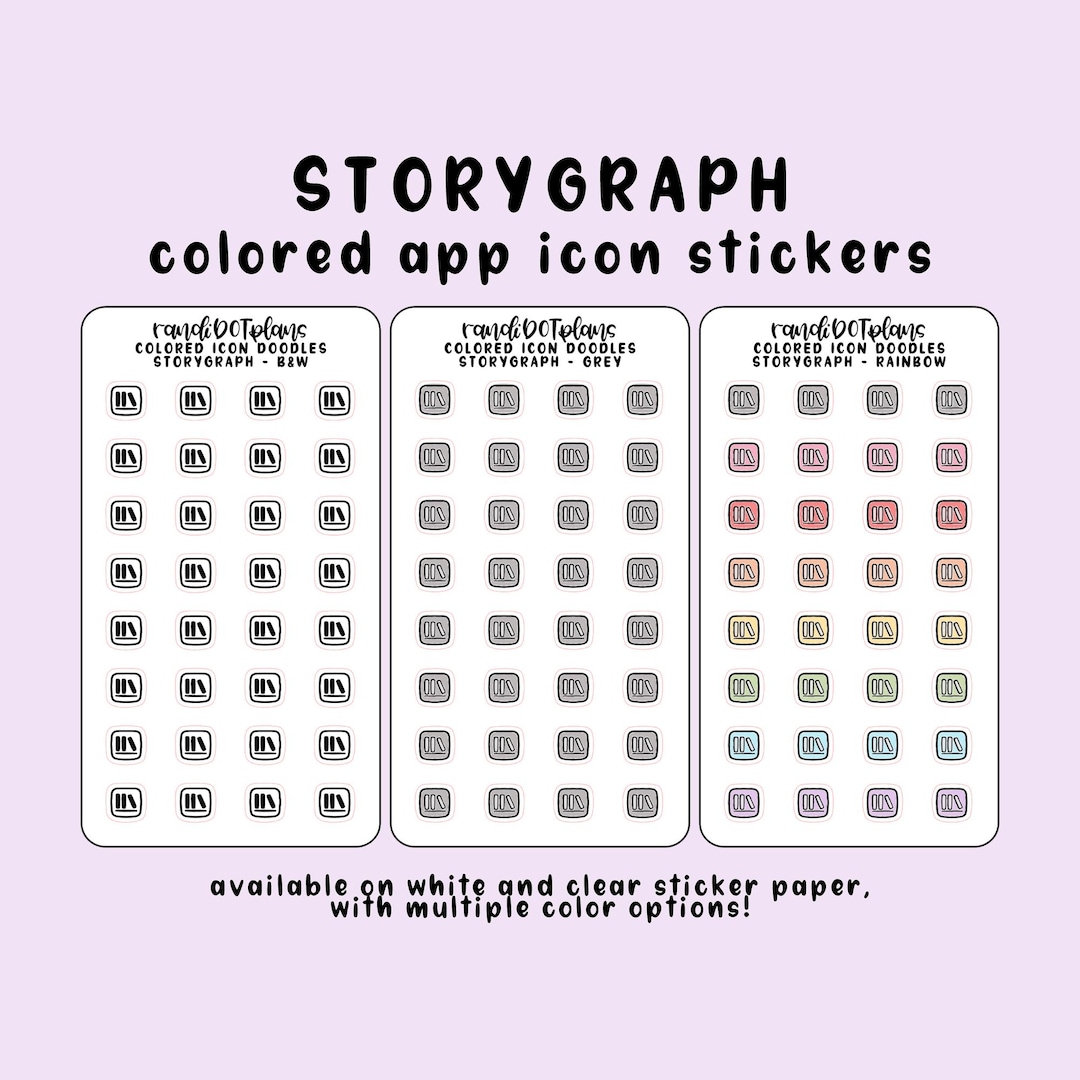 Storygraph - Colored APP Icon Doodles - Etsy