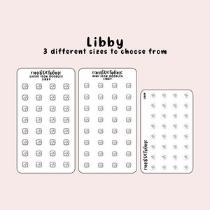 Libby Hand Drawn Icon Stickers for Your Paper Planner - Etsy