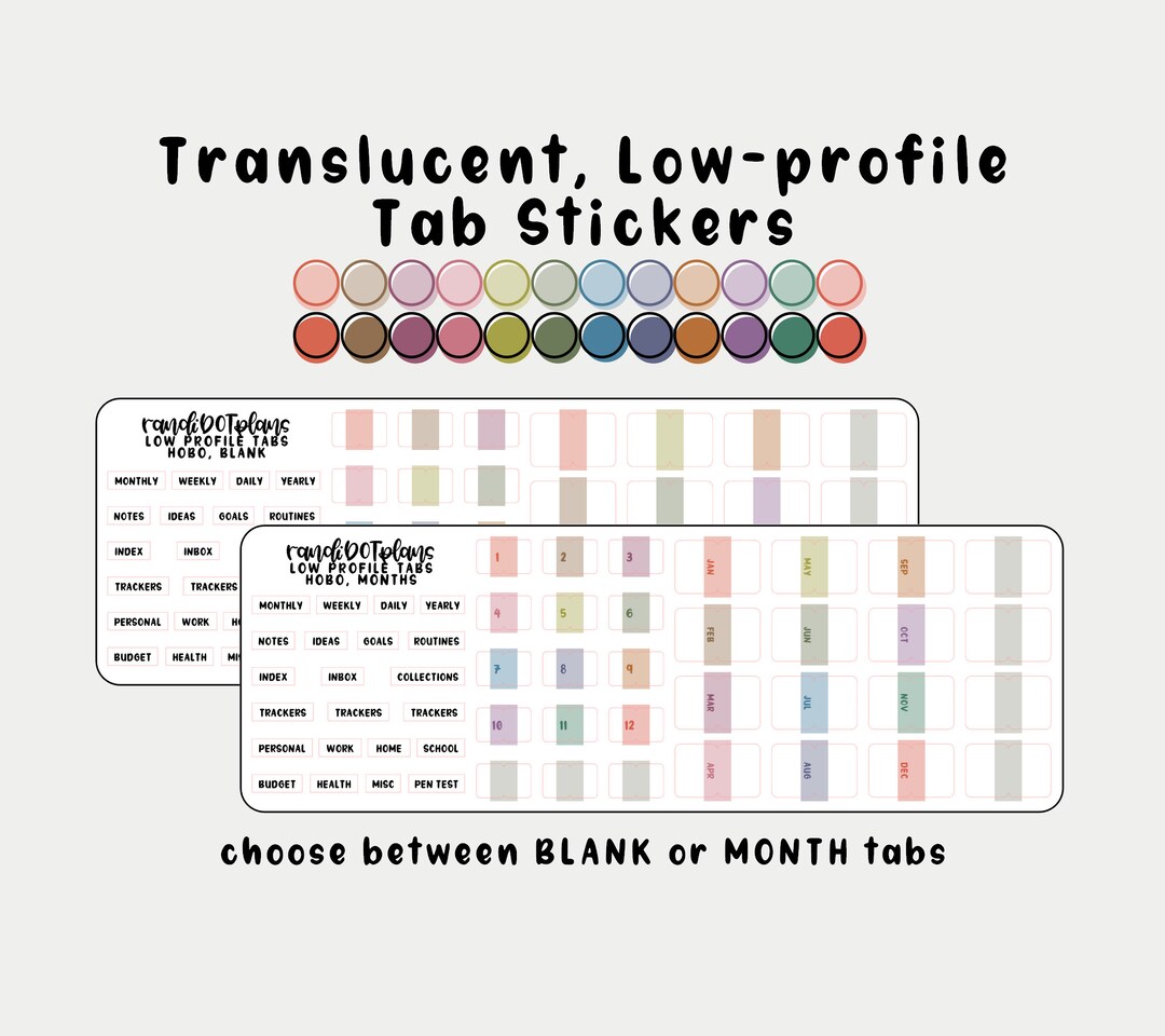 Tab Stickers - Highlighted Text Stickers - Etsy