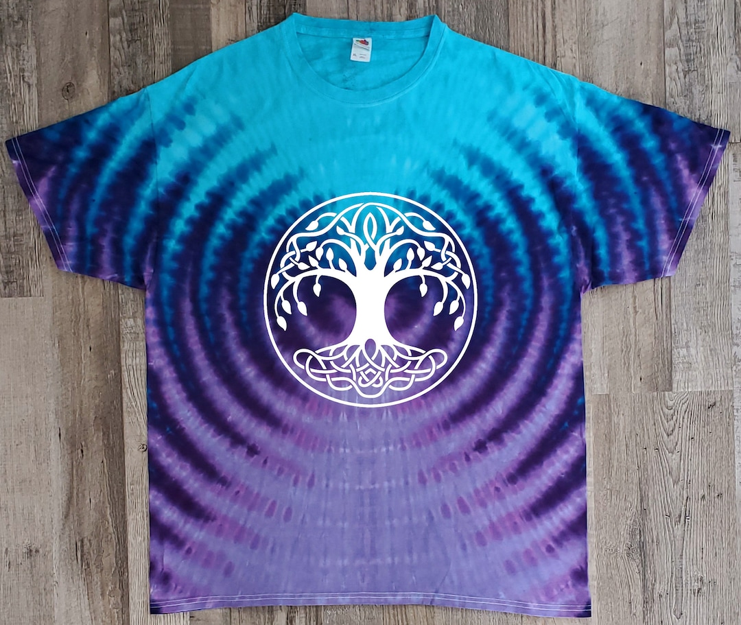 Tree of Life #5 Ripple Tie Dye - Etsy