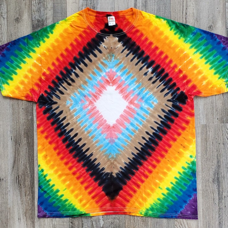 Tie Dye Diamond Shirt - Etsy