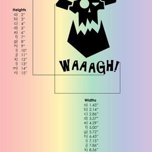 Warhammer 40k Orks WAAAGH W/horns Decal - Etsy