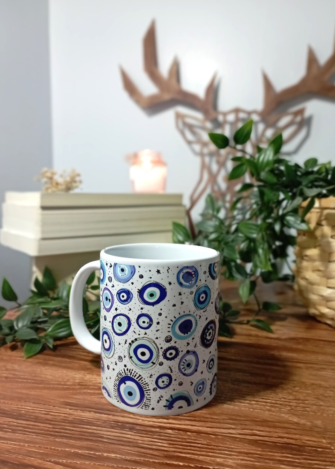 Evil Eye Mug, Good Luck Mug, Special Gift, New Home Gift, Decorative ...