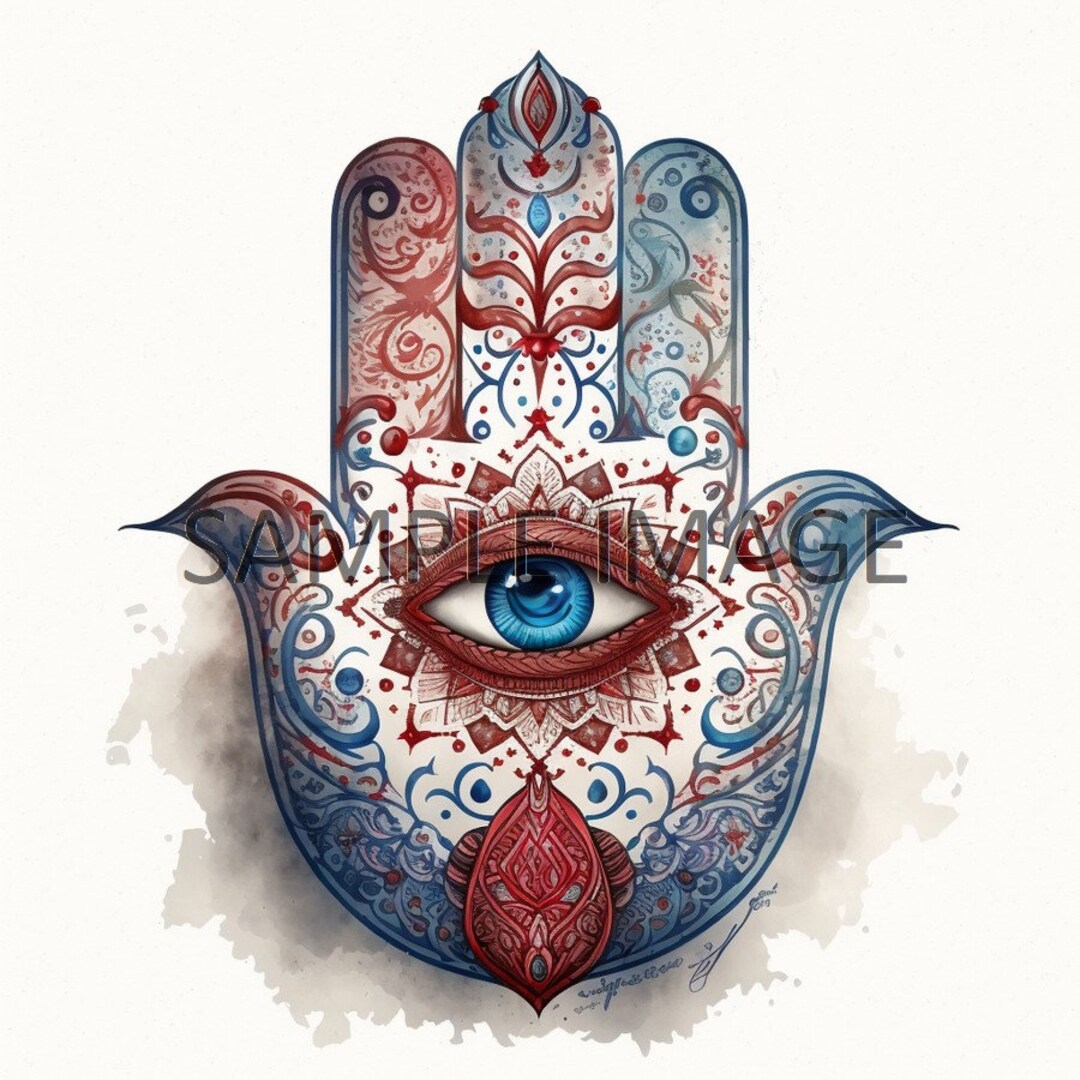 Evil Eye Hamsa Wall Art Design, Evil Eye Design, mystische Designs ...