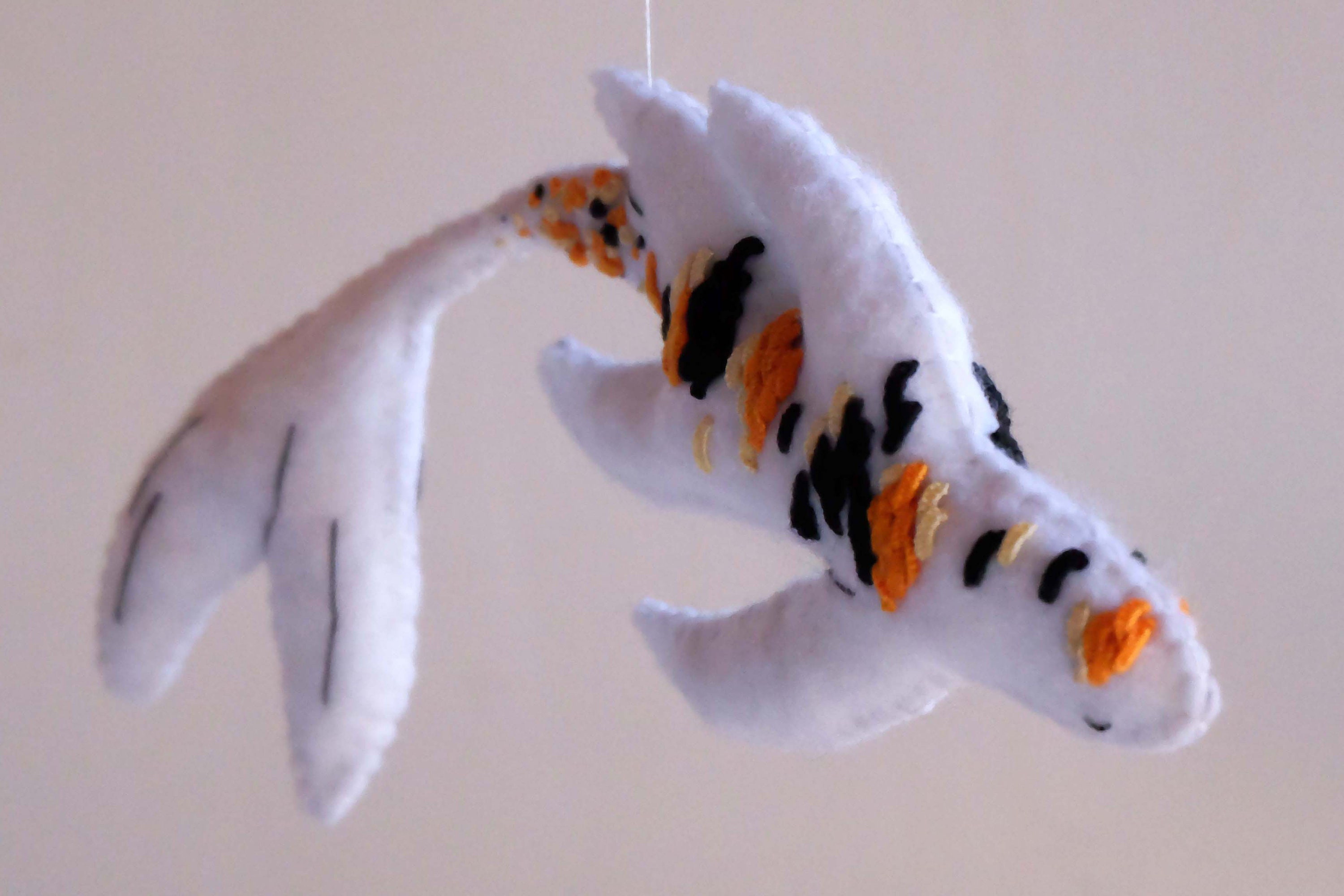 Koi Fish Baby Mobile, Room Decoration, Handmade, Еmbroidery, Baby ...