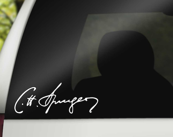 Charles Spurgeon Signature Car Decal Reformed Theology | Etsy