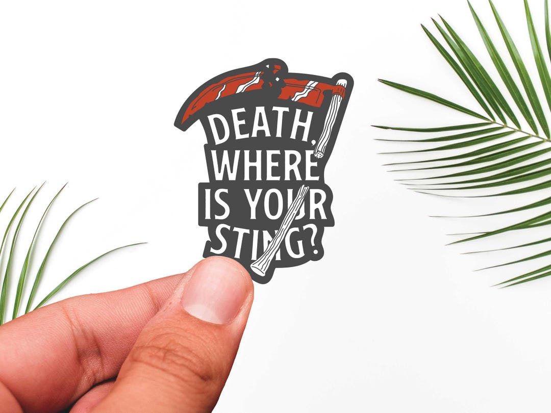 Where is Your Sting Sticker, Christian Sticker, Faith Sticker, Bible ...