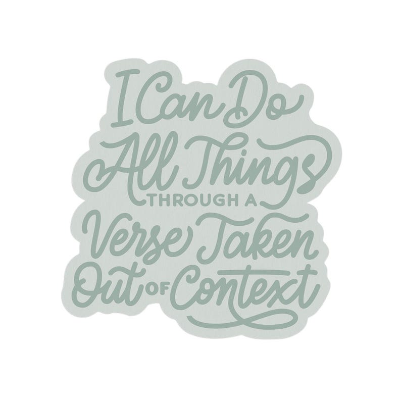 I Can Do All Things Sticker, Christian Sticker, Faith Sticker, Bible ...