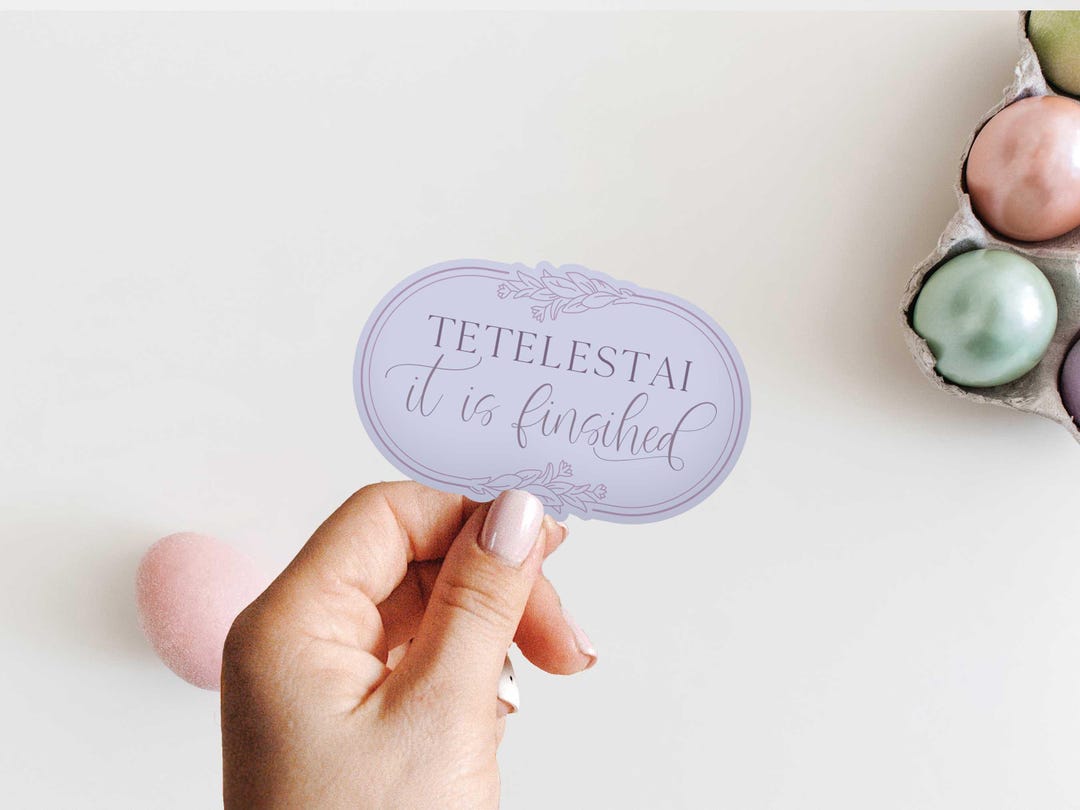 It is Finished Sticker, Christian Sticker, Faith Sticker, Bible Verse ...