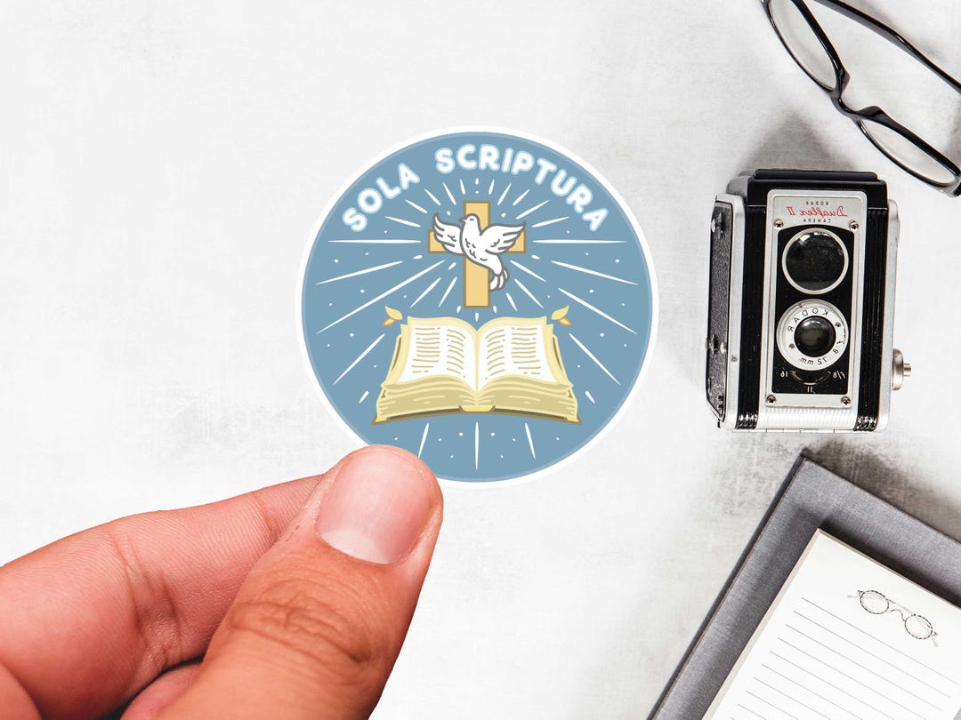 Sola Scriptura Sticker, Christian Sticker, Faith Sticker, Bible Verse ...