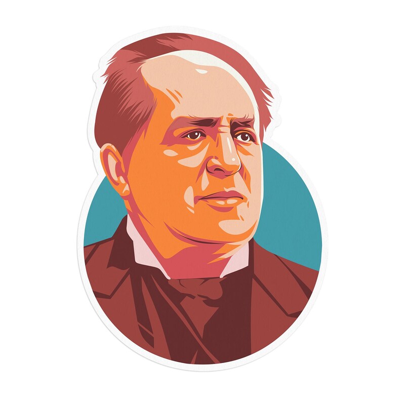 Abraham Kuyper Portrait Sticker, Christian Sticker, Faith Sticker ...