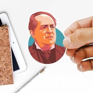 Abraham Kuyper Portrait Sticker, Christian Sticker, Faith Sticker ...