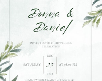 CUSTOM DIGITAL Wedding Invitation - Etsy