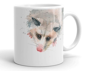Cute Possum Mug, Opossum Cursing, Gift for Possum Lover, Angry Possum ...