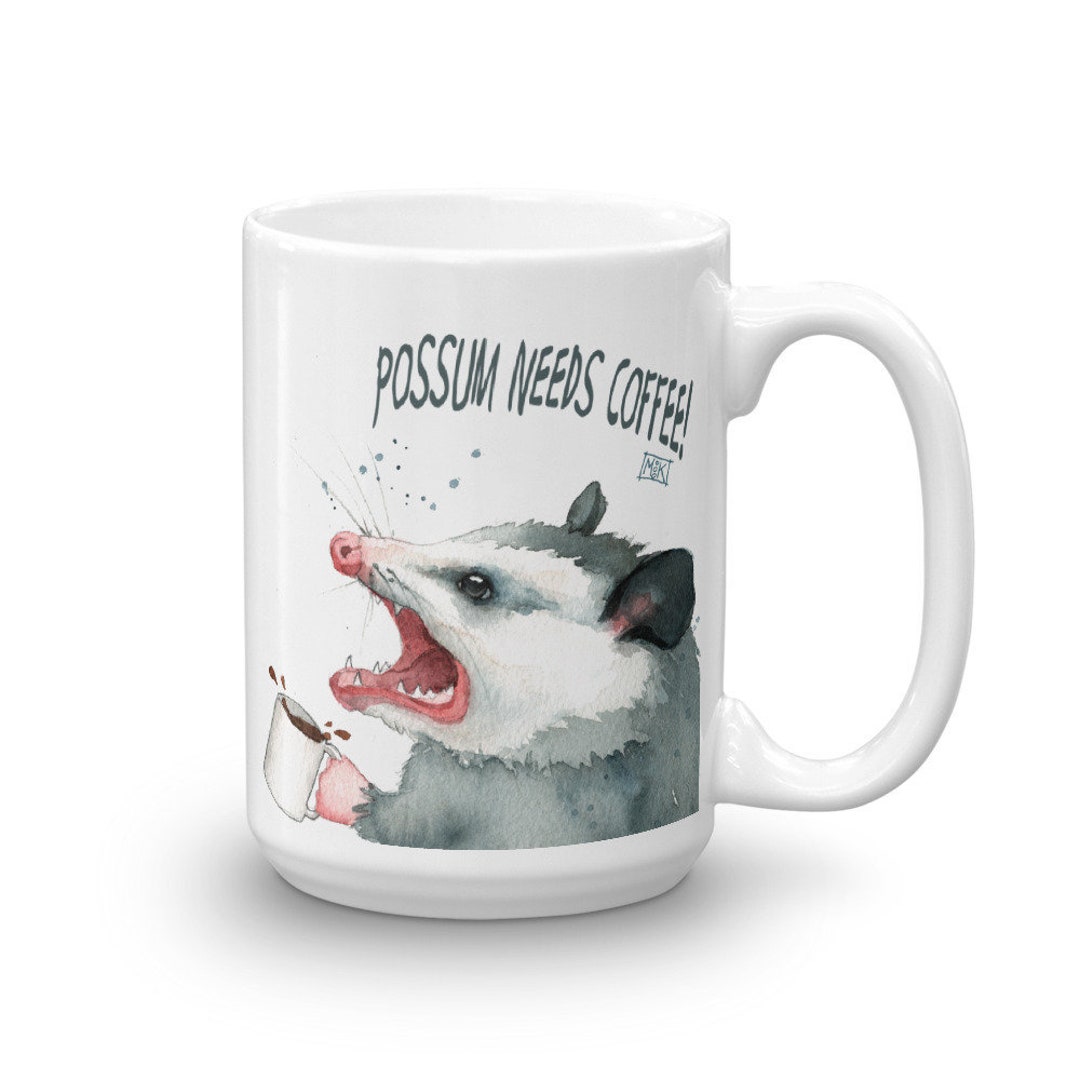 Possum Lover Gift, Opossum Coffee Cup, Office Gift for Coworker Funny ...