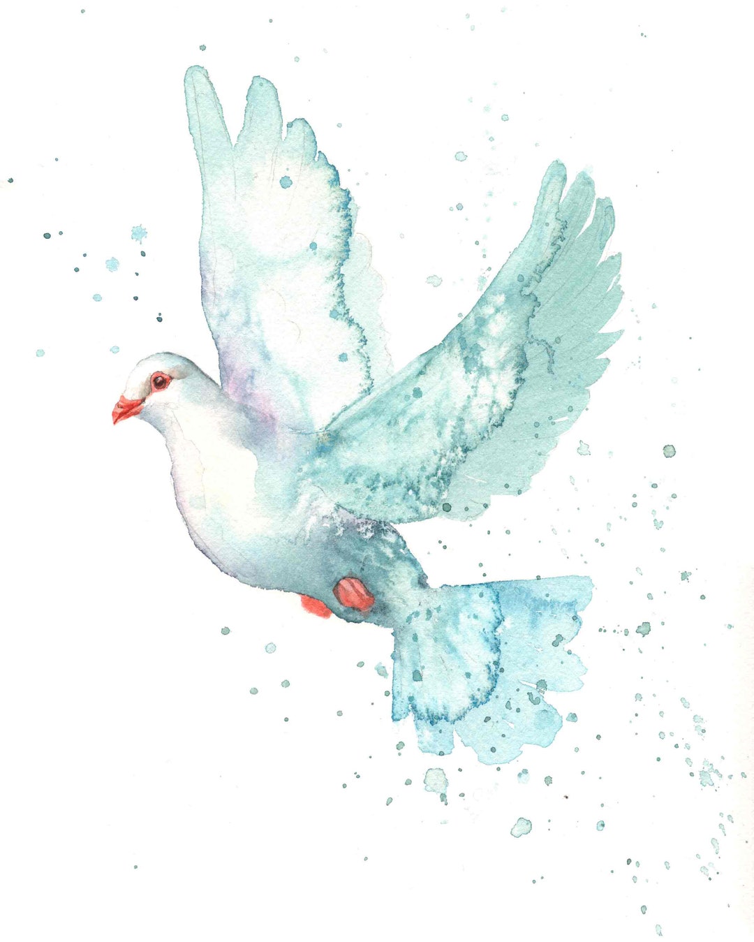 Dove Print, Dove Wedding Gift, Memorial Gift, Inspirational Gift ...
