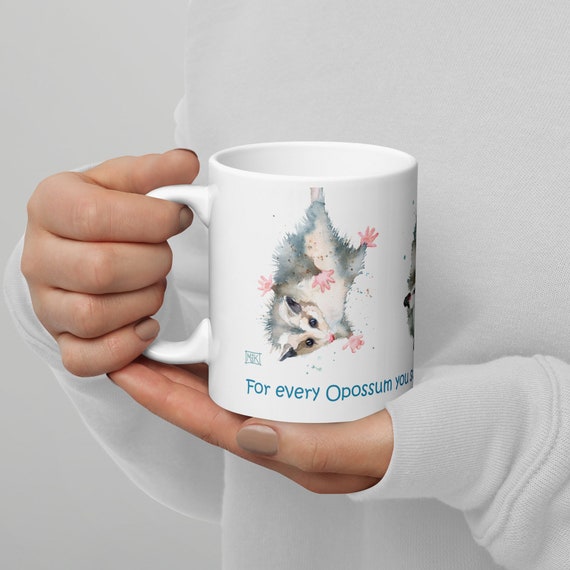 Possum Mug Cute Opossum Coffee Cup Possum Lover Gift White - Etsy Canada